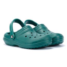 Crocs Klassische gef&uuml;tterte Frauen Smaragd Clogs