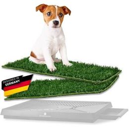 PfotenWunder&reg; 7x EASY-WASH-Ersatzrasen f&uuml;r Hundeklo, Hundetoilette f&uuml;r kleine & gro&szlig;e Hunde, 100% Festes Gras, Welpentoilette drinnen Welpenklo zuhause Gras Hundetoiletten Balkon Indoor WC Klo