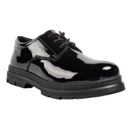 Pod Irene Kunstleder M&auml;dchen Schwarze Lackleder Slipper