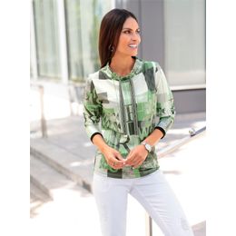 Sweatshirt Inspirationen, Damen, Gr. 36, bunt (apfel, gemustert), 50% Modal, 44% Polyester, 6% Elasthan, bedruckt, gemustert, mehrfarbig, Sweatshirts Sweatshirt