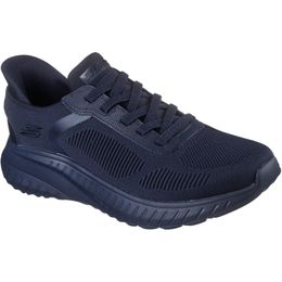Skechers BOBS Sport Squad Chaos Solid Step Textil Herren Dunkelblau Sneakers