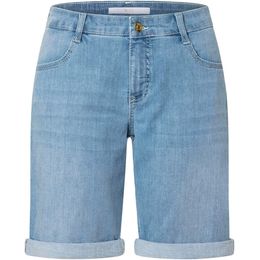 Bermudas MAC, Damen, Gr. 34, N-Gr, light basic wash, Denim/Jeans, Obermaterial: 97% Baumwolle, 3% Elasthan, gerade, Hosen Bermudas, aus sehr leichter, sommerlicher Qualit&auml;t mit softem Griff