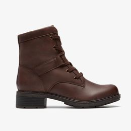 Clarks Hearth Parker Braune Lederstiefel