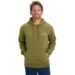 Hoodie Quiksilver "Light Waves", Herren, Gr. S, loden gr&uuml;n, Obermaterial: 60% Walkfrottier, 40% Microfaser;, Sweatshirts Hoodie