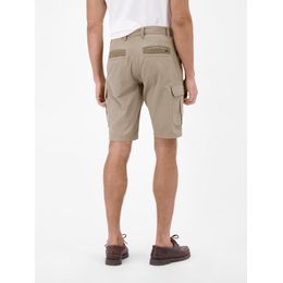Cargobermudas Lerros, Herren, Gr. 32, N-Gr, medium kitt, Web, Obermaterial: 100% Baumwolle, unifarben, normal knielang, Hosen, mit seitlichen Taschen