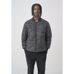 Outdoorjacke Cleptomanicx "All Season Jacket Liner", Herren, Gr. L, schwarz, 100% Polyamid, kariert, normal, ohne Ausschnitt, Jacken Outdoorjacke, im lockeren Schnitt