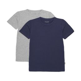 T-Shirt Minymo "T-Shirt MIBasic", Jungen, Gr. 104, blau (schwarz navy), Obermaterial: 95% Baumwolle CO. 5% Elasthan EL., Shirts T-Shirt