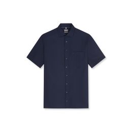 Businesshemd OLYMP "OLYMP Luxor, comfort fit, New Kent", Herren, Gr. 39, Normaler Arm, marine, 100% Baumwolle, Hemden