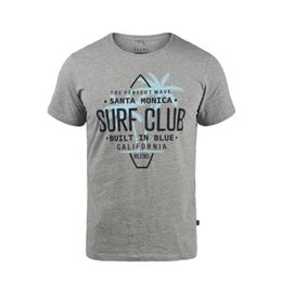 T-Shirt Blend "T-Shirt BHCalifo", Herren, Gr. L, grau (stone mix), Obermaterial: 100% Baumwolle CO., Shirts T-Shirt