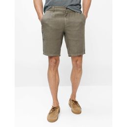 Bermudas Brax "Style BALU", Herren, Gr. 40, Normalgr&ouml;&szlig;en, gr&uuml;n (moosgr&uuml;n), Web, 100% Leinen, Hosen Bermudas