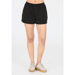 ENDURANCE ATHLECIA Shorts ATHLECIA "Crecy", Damen, Gr. 40, EURO-Gr&ouml;&szlig;en, schwarz, 50% Baumwolle, 48% Polyester, 2% Elasthan, unifarben, kurz, Hosen Shorts, aus robustem und atmungsaktivem Material