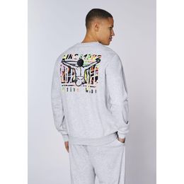 Sweatshirt Chiemsee, Herren, Gr. L (52/54), high, rise, 74% Baumwolle, 23% Polyester, 3% Viskose, Rundhals, Sweatshirts Sweatshirt