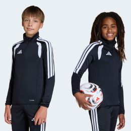 Trainingsshirt adidas Performance "TIRO26L TR TOPY", Jungen, Gr. 164, schwarz, wei&szlig;, Obermaterial: 100% Polyester, normal, Rundhals, Shirts, mit Rei&szlig;verschluss, atmungsaktiv, schnell trocknend
