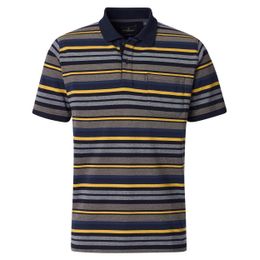 Poloshirt Casamoda "Casamoda Polo-Shirt gestreift", Herren, Gr. L, beige, 95% Baumwolle, 5% Polyester, Shirts