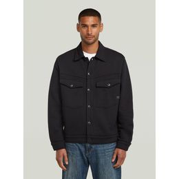 G-Star Raw Outdoorjacke G-STAR "Dakota Sweatjacke", Herren, Gr. S, dk schwarz, Obermaterial: 100% Baumwolle, Jacken Outdoorjacke