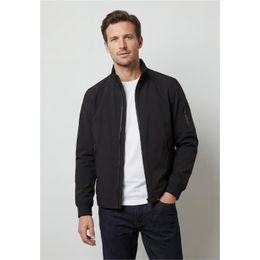 Outdoorjacke NEW CANADIAN, Herren, Gr. 30, schwarz, 100% Polyester, unifarben, normal, hoch geschlossener Ausschnitt, Jacken Outdoorjacke, mit windabweisender Funktion