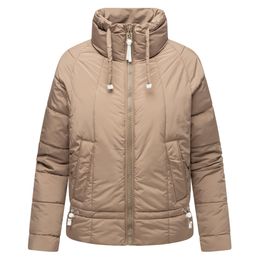 Steppjacke Navahoo "Luftzauber 14", Damen, Gr. L (40), grau (taupe), Obermaterial: 100% Polyester. Innenfutter: 100% Polyester. &Auml;rmelfutter: 100% Polyester. Wattierung: 100% Polyester, oversize h&uuml;ftlang, hoch geschlossener Ausschnitt, &Auml;rmel ohne &Auml;rmelschlitz normaler Saum, Jacken Steppjacke, Gesteppte Damen &Uuml;bergangsjacke