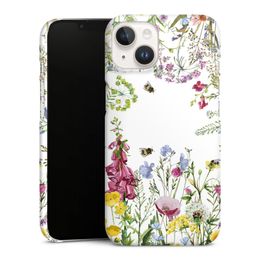 DeinDesign iPhone 14 Handy Premium Case Smartphone Handyh&uuml;lle Schutzh&uuml;lle matt Meadow Nature Flowers Premium Case