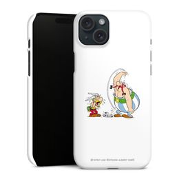 DeinDesign iPhone 15 Plus Handy Premium Case Smartphone Handyh&uuml;lle Schutzh&uuml;lle matt Obelix Official Licensed Product Asterix Premium Case