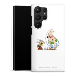DeinDesign Galaxy S23 Ultra Handy Premium Case Smartphone Handyh&uuml;lle Schutzh&uuml;lle gl&auml;nzend Obelix Official Licensed Product Asterix Premium Case