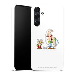 DeinDesign Galaxy A55 5G Handy Premium Case Smartphone Handyh&uuml;lle Schutzh&uuml;lle gl&auml;nzend Obelix Official Licensed Product Asterix Premium Case