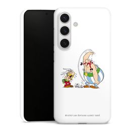 DeinDesign Galaxy S24 Handy Premium Case Smartphone Handyh&uuml;lle Schutzh&uuml;lle matt Obelix Official Licensed Product Asterix Premium Case