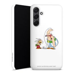 DeinDesign Galaxy A35 5G Handy Premium Case Smartphone Handyh&uuml;lle Schutzh&uuml;lle gl&auml;nzend Obelix Official Licensed Product Asterix Premium Case