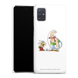 DeinDesign Galaxy A51 Handy Premium Case Smartphone Handyh&uuml;lle Schutzh&uuml;lle gl&auml;nzend Obelix Official Licensed Product Asterix Premium Case