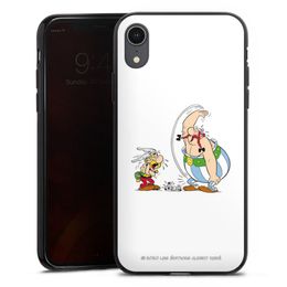 DeinDesign iPhone Xr Handy Silikon H&uuml;lle Case schwarz Handyh&uuml;lle Obelix Official Licensed Product Asterix