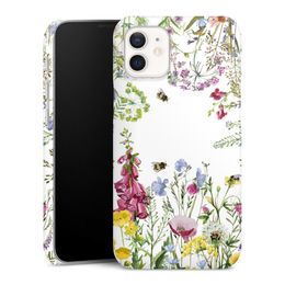 DeinDesign iPhone 12 mini Handy Premium Case Smartphone Handyh&uuml;lle Schutzh&uuml;lle matt Meadow Nature Flowers Premium Case