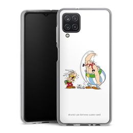 DeinDesign Galaxy A12 Handy Silikon H&uuml;lle Case transparent Handyh&uuml;lle Official Licensed Product Obelix Asterix Silikon Case