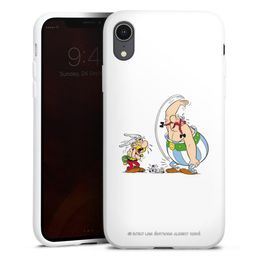 DeinDesign iPhone Xr Handy Silikon H&uuml;lle Case wei&szlig; Handyh&uuml;lle Obelix Official Licensed Product Asterix Silikon Case