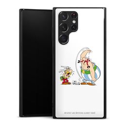 DeinDesign Galaxy S22 Ultra Handy Silikon H&uuml;lle Case schwarz Handyh&uuml;lle Obelix Official Licensed Product Asterix