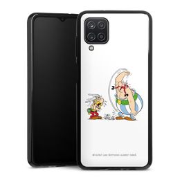 DeinDesign Galaxy A12 Handy Silikon H&uuml;lle Case schwarz Handyh&uuml;lle Official Licensed Product Obelix Asterix