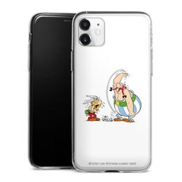 DeinDesign iPhone 11 Handy Slim Case Silikon Handyh&uuml;lle transparent H&uuml;lle extra d&uuml;nn Obelix Official Licensed Product Asterix Silikon Slim Case