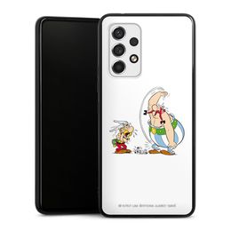 DeinDesign Galaxy A53 5G Handy Silikon H&uuml;lle Case schwarz Handyh&uuml;lle Obelix Official Licensed Product Asterix
