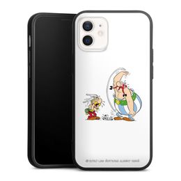 DeinDesign iPhone 12 mini Handy Premium Silikon H&uuml;lle Handyh&uuml;lle schwarz Case Obelix Official Licensed Product Asterix Silikon Premium Case