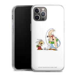DeinDesign iPhone 12 Pro Max Handy Silikon H&uuml;lle Case transparent Handyh&uuml;lle Obelix Official Licensed Product Asterix Silikon Case