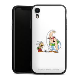 DeinDesign iPhone Xr Handy Premium Silikon H&uuml;lle Handyh&uuml;lle schwarz Case Obelix Official Licensed Product Asterix Silikon Premium Case