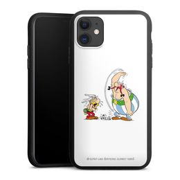 DeinDesign iPhone 11 Handy Premium Silikon H&uuml;lle Handyh&uuml;lle schwarz Case Obelix Official Licensed Product Asterix Silikon Premium Case