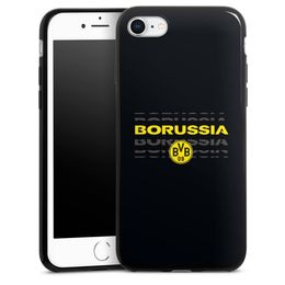 DeinDesign iPhone SE (2022) Handy Slim Case extra d&uuml;nn Silikon Handyh&uuml;lle schwarz H&uuml;lle Bvb Official Licensed Product Borussia Dortmund Silikon Slim Case