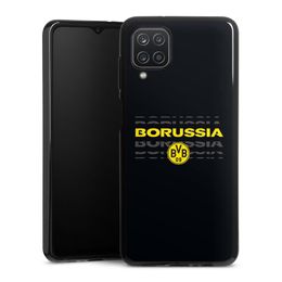 DeinDesign Galaxy A12 Handy Silikon H&uuml;lle Case schwarz Handyh&uuml;lle Official Licensed Product Borussia Dortmund Bvb