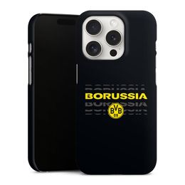 DeinDesign iPhone 15 Pro Handy Premium Case Smartphone Handyh&uuml;lle Schutzh&uuml;lle matt Official Licensed Product Bvb Borussia Dortmund Premium Case