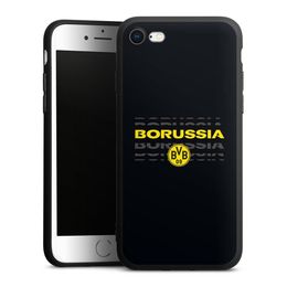 DeinDesign iPhone SE (2020) Handy Premium Silikon H&uuml;lle Handyh&uuml;lle schwarz Case Official Licensed Product Borussia Dortmund Bvb Silikon Premium Case