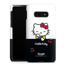 DeinDesign Galaxy S10e Handy Premium Case Smartphone Handyh&uuml;lle Schutzh&uuml;lle matt Hello Kitty Cherry Official Licensed Product Premium Case