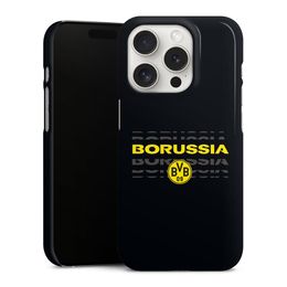DeinDesign iPhone 15 Pro Handy Premium Case Smartphone Handyh&uuml;lle Schutzh&uuml;lle gl&auml;nzend Official Licensed Product Bvb Borussia Dortmund Premium Case