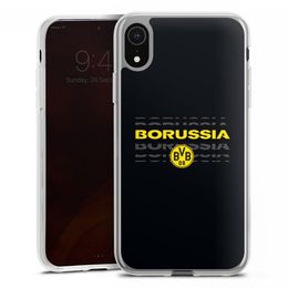 DeinDesign iPhone Xr Handy Silikon H&uuml;lle Case transparent Handyh&uuml;lle Official Licensed Product Bvb Borussia Dortmund Silikon Case