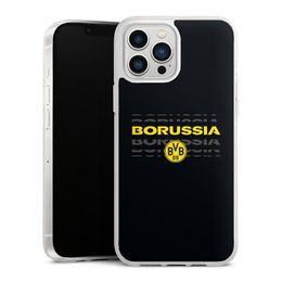 DeinDesign iPhone 13 Pro Max Handy Silikon H&uuml;lle Case transparent Handyh&uuml;lle Official Licensed Product Bvb Borussia Dortmund Silikon Case