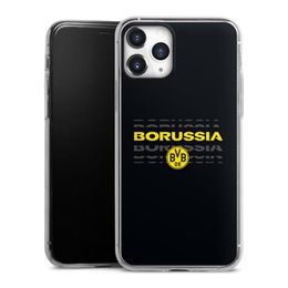 DeinDesign iPhone 11 Pro Handy Slim Case Silikon Handyh&uuml;lle transparent H&uuml;lle extra d&uuml;nn Bvb Official Licensed Product Borussia Dortmund Silikon Slim Case