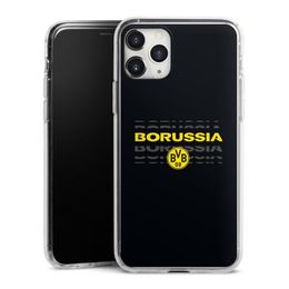 DeinDesign iPhone 11 Pro Max Handy Silikon H&uuml;lle Case transparent Handyh&uuml;lle Official Licensed Product Bvb Borussia Dortmund Silikon Case